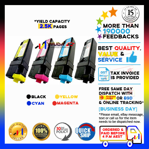 10x NoN-OEM Toner Cartridges for DELL 1320 1320C 1320CN Colour Laser ...
