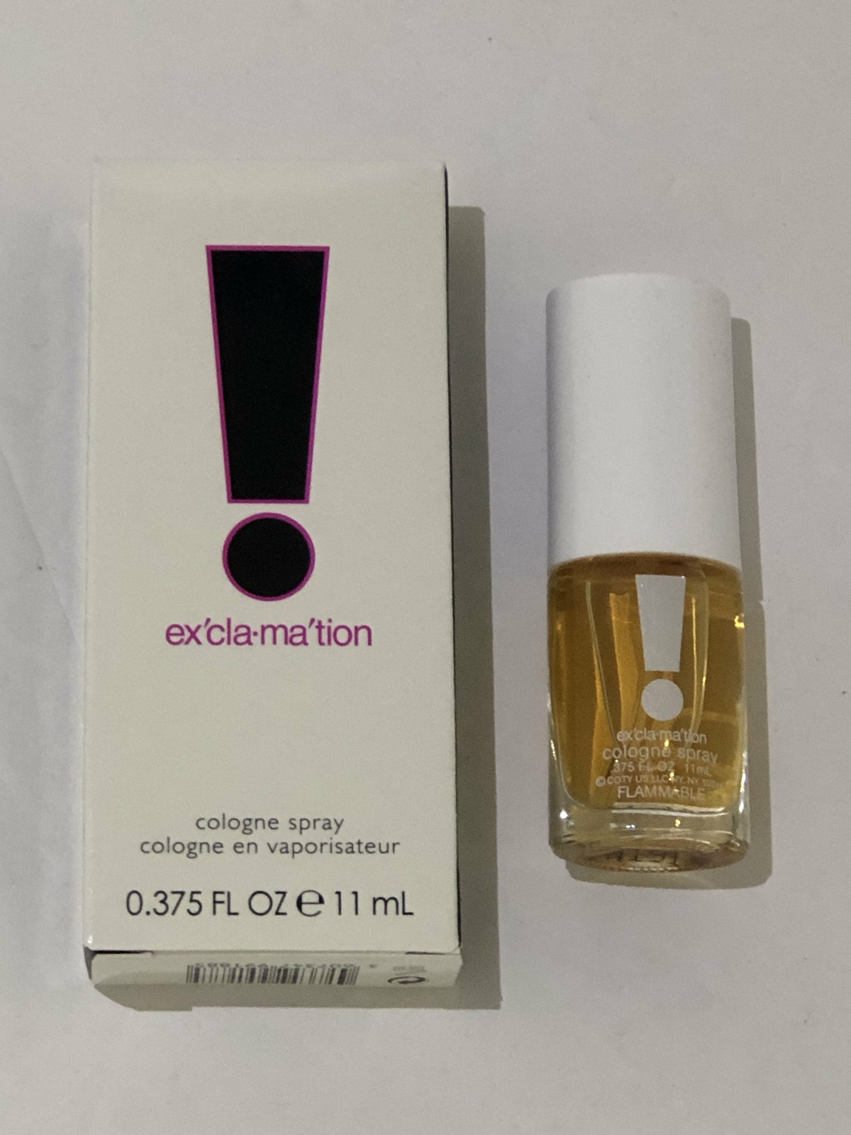 NEW Exclamation Cologne Spray Coty Paris New York 0.375 FL OZ 11 mL ...