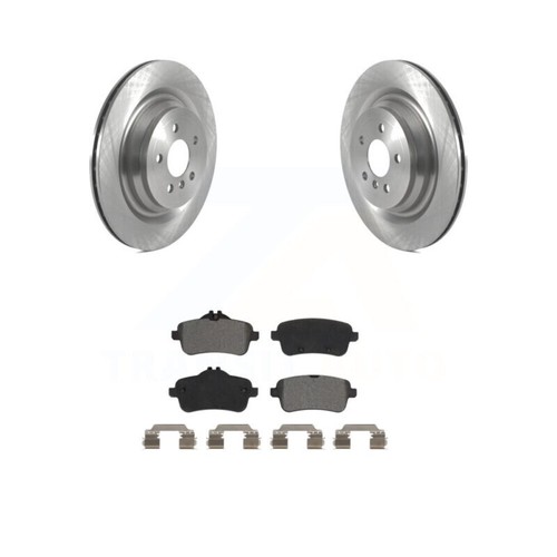 Brake Rotor Semi-Metallic Pad Kit Rear For Mercedes-Benz GLS450 GL450 ...