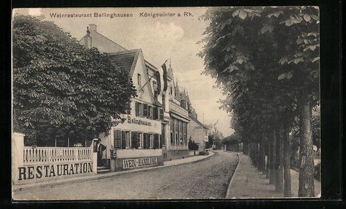 Königswinter a. Rh., Weinrestaurant Bellinghausen, Ansichtskarte | eBay
