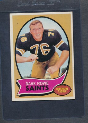 1970 Topps #101 Dave Rowe Saints EX/MT *7490 | eBay