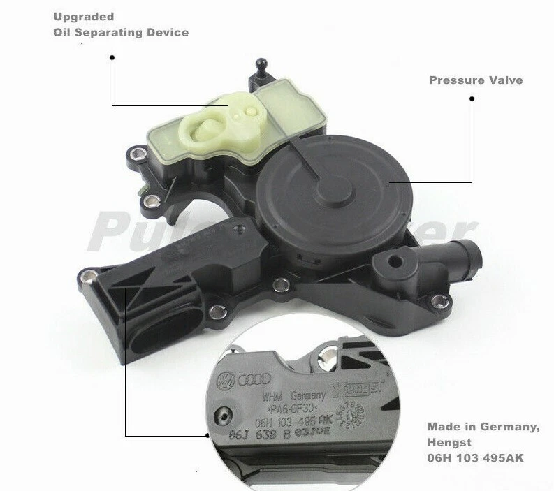RKX Upgraded Oil Separator PCV Valve Assembly VW Audi, 55% OFF