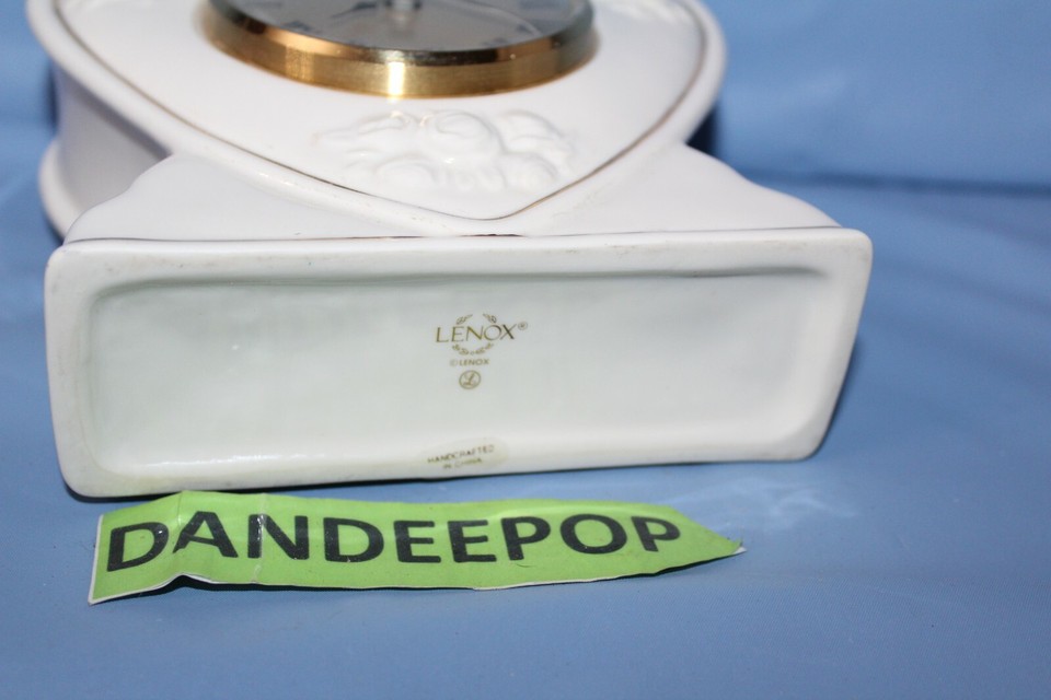 Lenox Heart Roses Home Mantle Shelf Clock | eBay