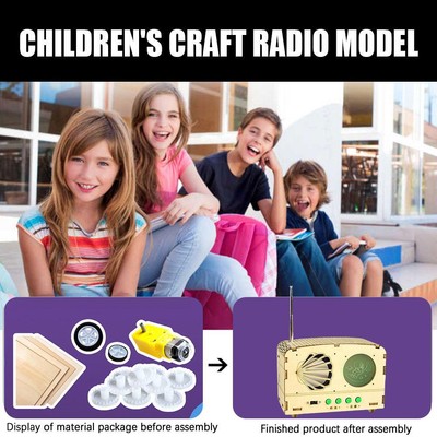 Children's Craft Radio Model, DIY Radio, FM Radio Kits, DIY Electronic ...