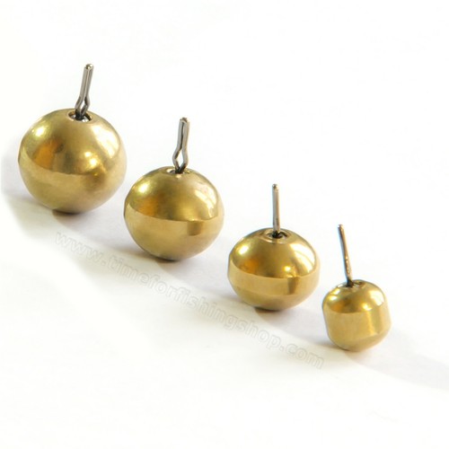Brass Drop Shot Weights Round Sinker NON TOXIC No Lead Perch Zander ...