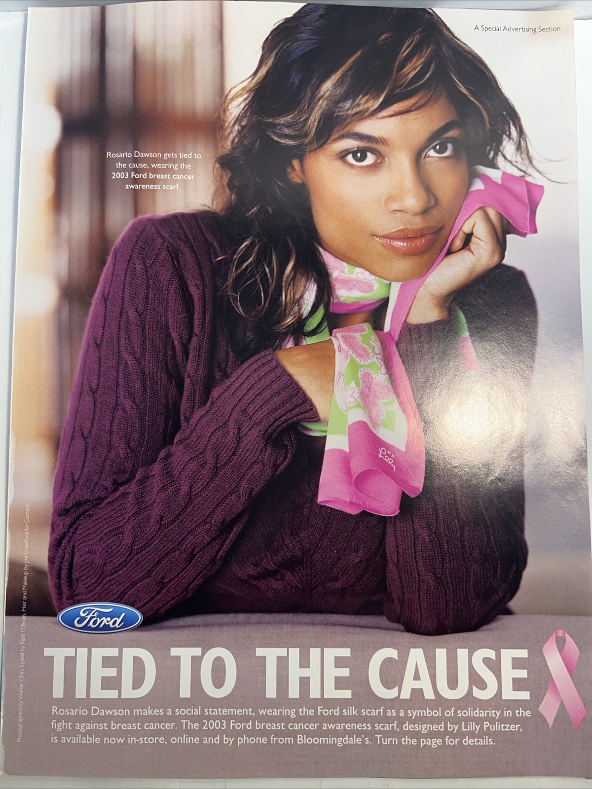 Rosario Dawson Magazine 2003 clippings/Pinup/Print Ad/Scrapbook ...