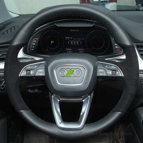 For Audi A4L A6L A8L A3 Q3 Q7 A5 A7 S8 TT Leather Suede Car Steering ...