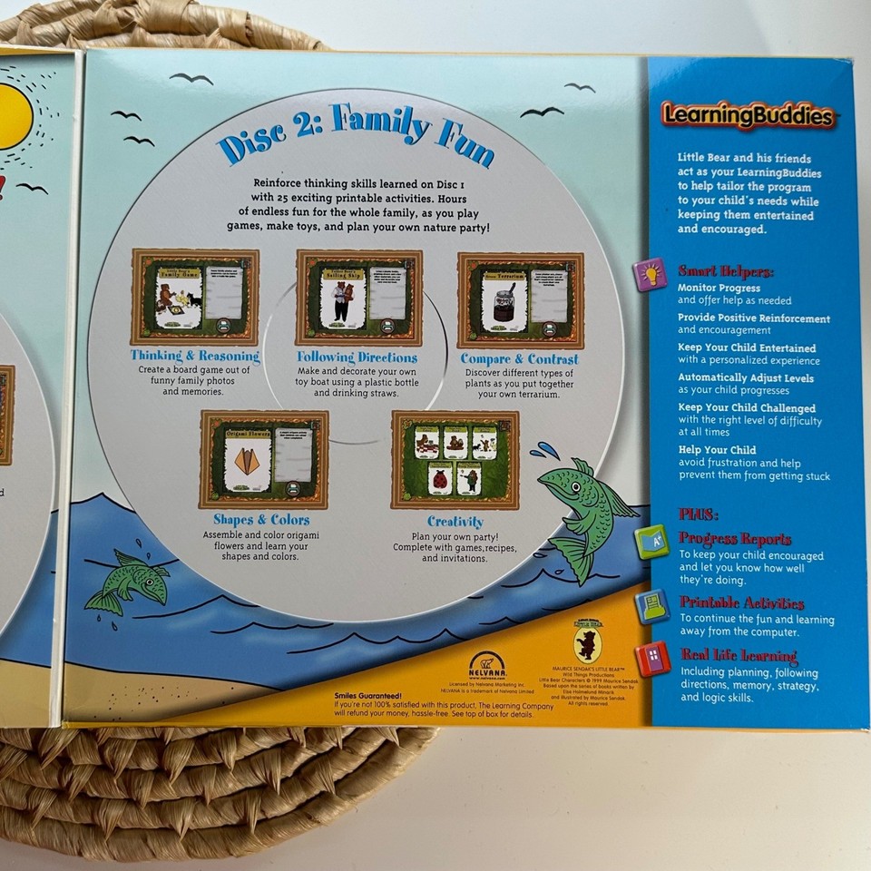 Maurice Sendak's Little Bear Kindergarten Thinking Adventures CD-ROMs ...