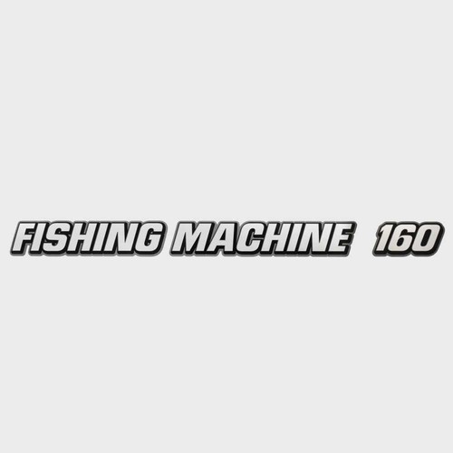 Lowe Boat Decal 2124404 | Fishing Machine 160 Silver Gray 24 x 2 Inch ...