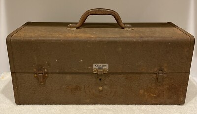 Kennedy Tool Box Tackle Box Steel T-18 Fishing Assortment Vintage ...