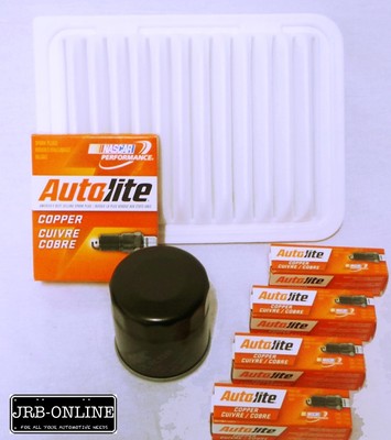 Toyota Yaris 1.3l 1.5l 2NZ 1NZ Oil Air Filter Spark Plugs Service Kit ...
