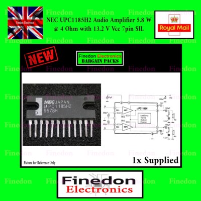 NEC UPC1185H2 5.8W Audio Power Amplifier IC SIP 12 | eBay UK