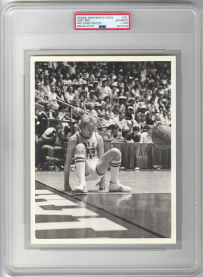 1979 NCAA Tournament Larry Bird Indiana State Original TYPE 1 Photo PSA ...