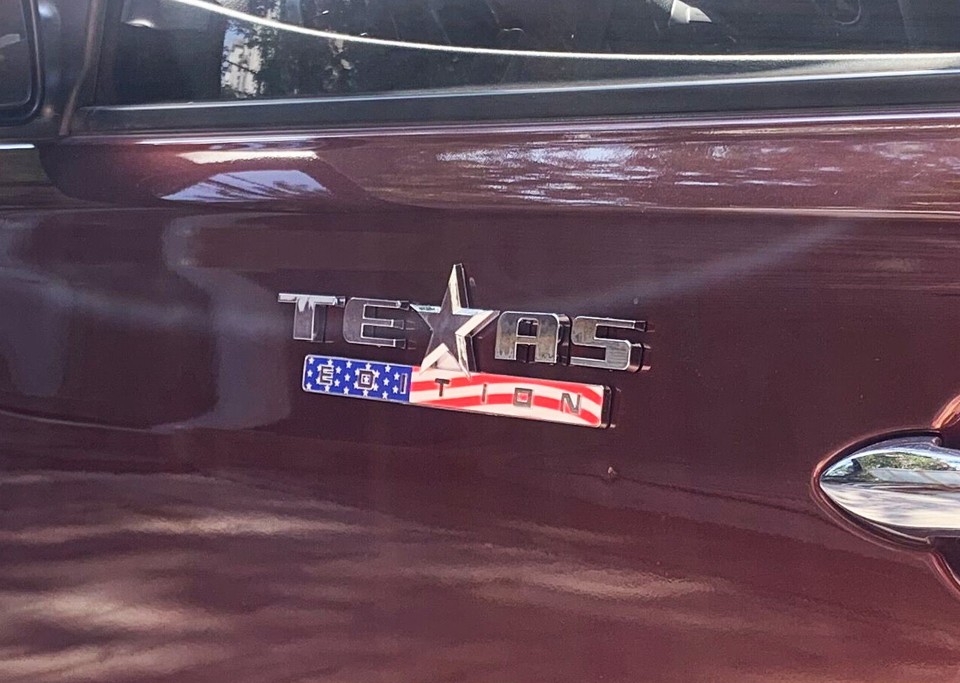 3PC 3D TEXAS EDITION EMBLEM Silver+Color American Flag Trunk Car ...