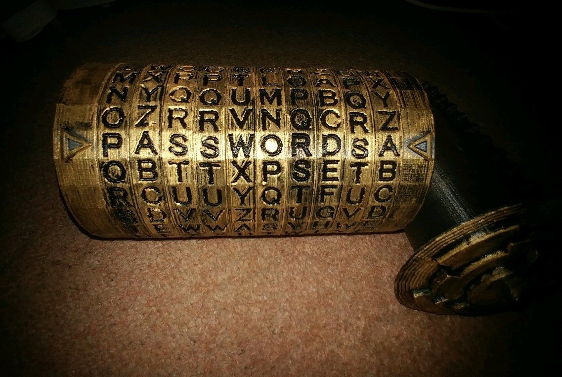 Cryptex Puzzle Da Vinci Replica 3D Print Plastic 5-10 Letter Password ...