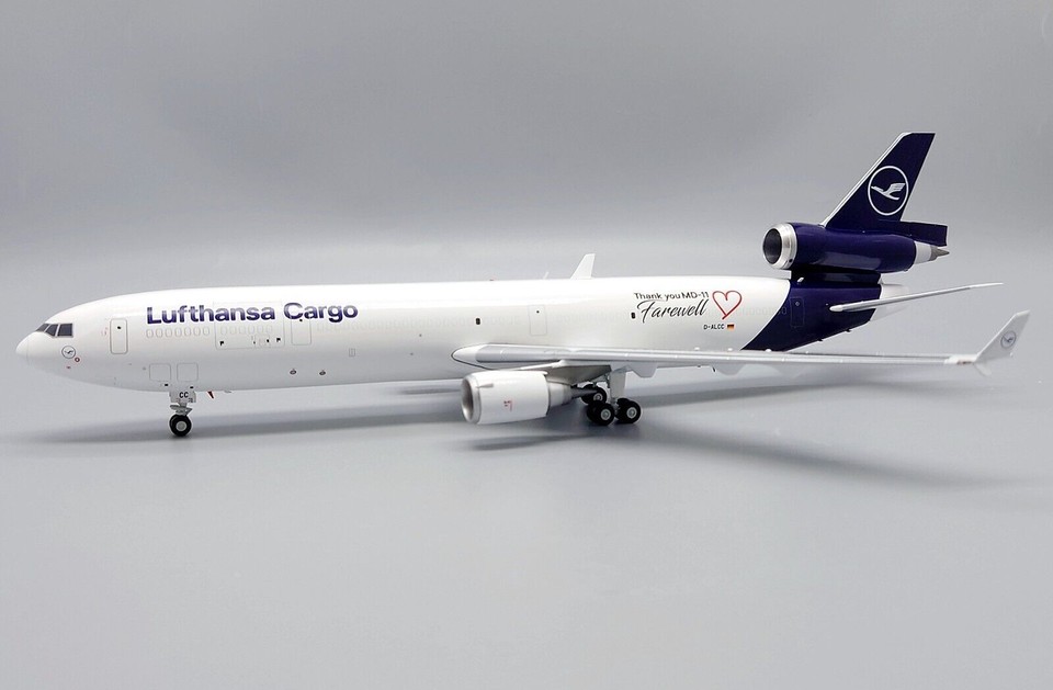 JC Wings EW2M11001 Lufthansa Cargo MD-11F Farewell D-ALCC Diecast 1/200 ...