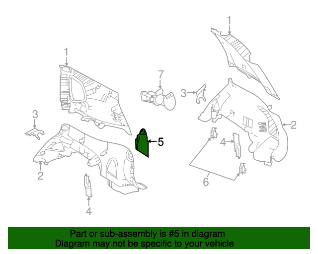 2021-2026 Nissan Rogue OEM Trunk Jack Lid Cover Driver-side Black 84923 ...