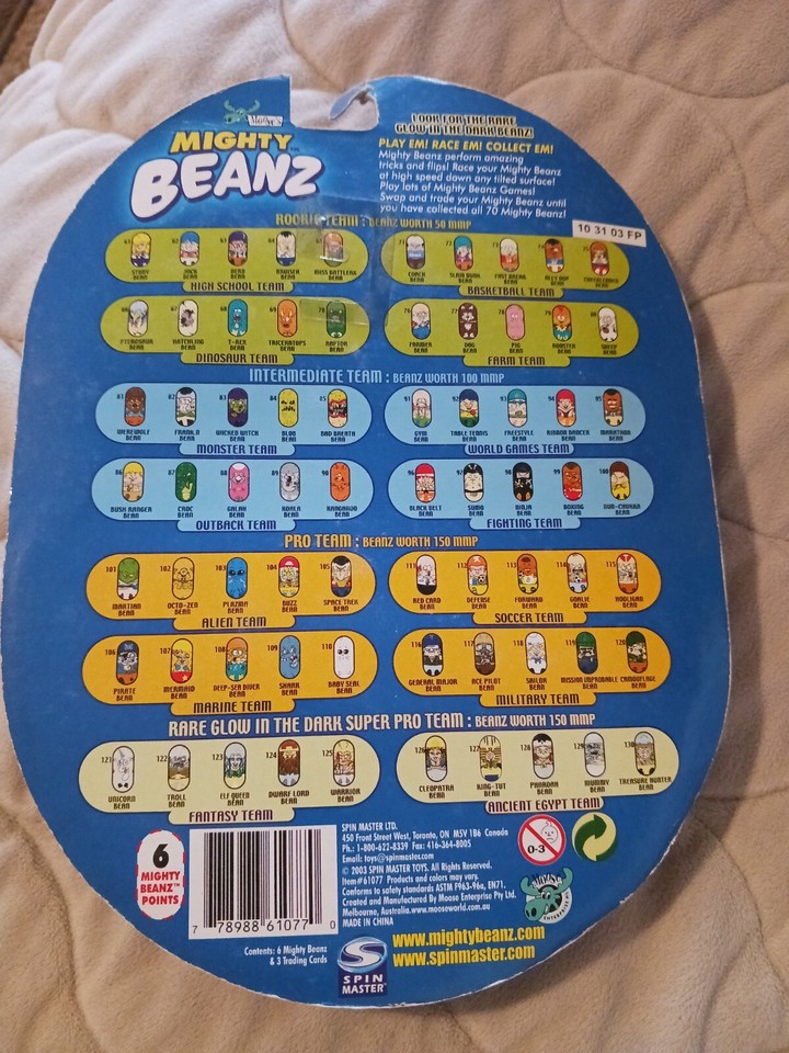 Mighty Beanz Series 2 6 Pack, Brand New, Unopened | eBay