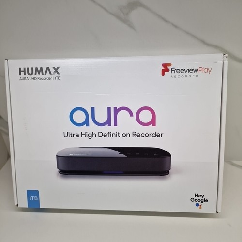 Humax Aura 1TB 4K Freeview Play TV Recorder - Black for sale online | eBay