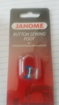 Janome Button Sewing Foot #200136002 For Horizontal Rotary Hook Models ...