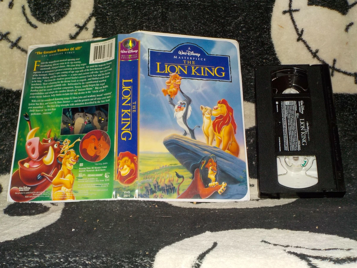 The Lion King Vhs Ebay