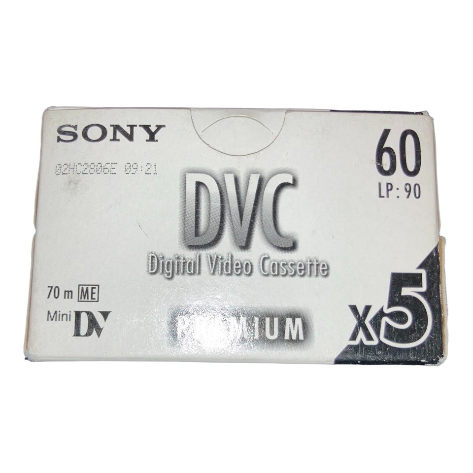 MINI DV TAPES DVC Digital Video Cassette Premium Lot of 5 (BRAND NEW ...