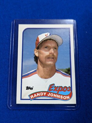 1989 Topps Randy Johnson Rookie Card #647 RC HOF Expos Mariners ...