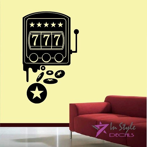 Vinyl Decal 777 Slot Machine Casino Royal Games Jackpot Gambling ...