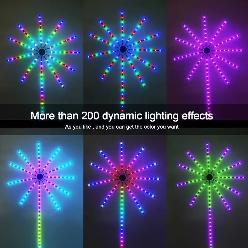 Smart Firework Light LED Strip With App Control Sync RGB Dream Color ...