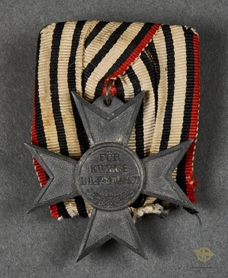 WWI German Merit Cross for War Aid on Single Medal Bar Mount | eBay
