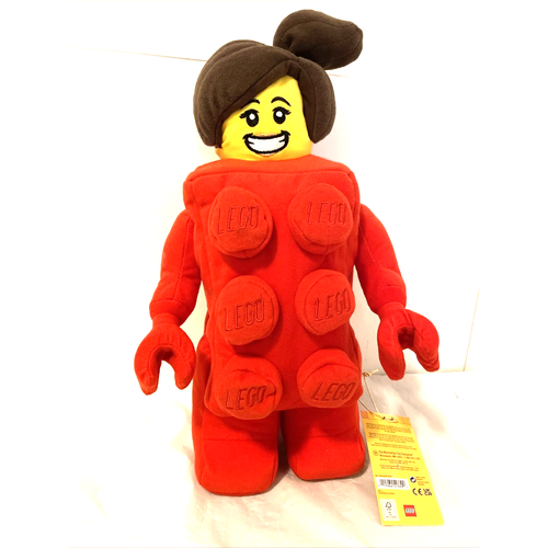 LEGO Minifigure Plush Brick Suit Minifig Series Teddy 13" Plush Red ...