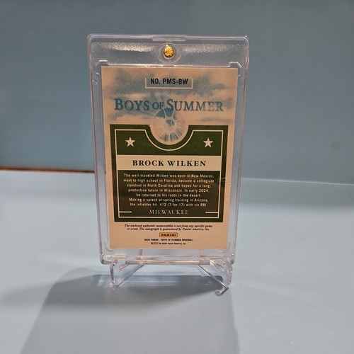 2024 Panini Boys Of Summer Brock Wilken Patch Auto /25 (Sick Patch) | eBay