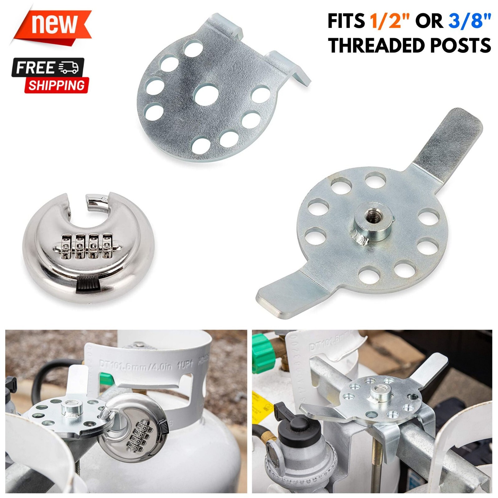 Double Propane Tank Lock Theft Deterrents for RV Camper Trailer ...