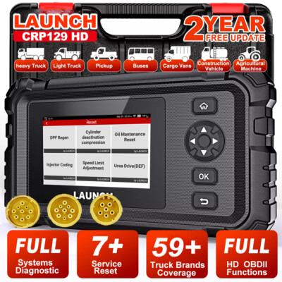 LAUNCH 24V OBD Diesel Truck Diagnostic Tool HGV Truck All System ...