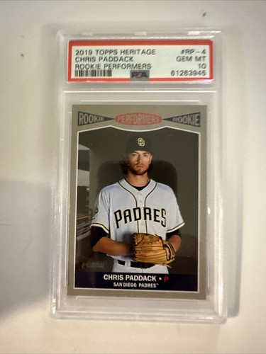 2019 Topps Heritage Chris Paddack Rookie Performers #RP-4 PAA 10 Padres ...