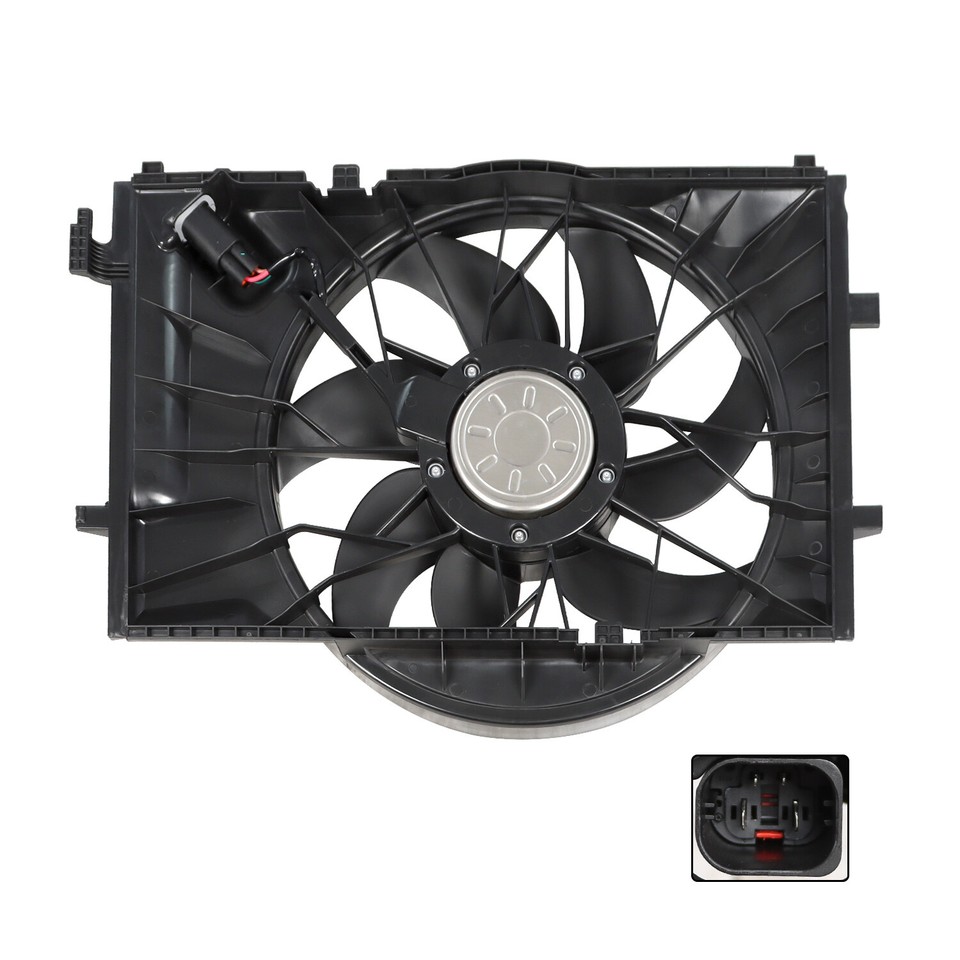 Radiator Cooling Fan Assembly 600W For Mercedes-Benz C-Class 2004-09 ...