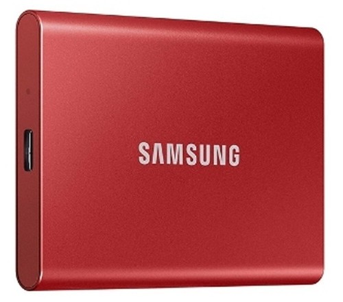 Samsung 1000GB (1TB) Portable SSD T7 Solid State Disk - Metallic Red ...