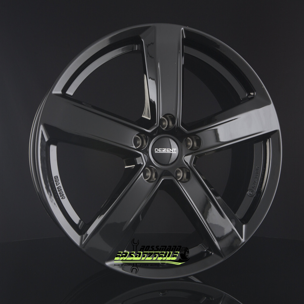 4x Dezent TU black 8x18 ET44 - LK5/112 ML57.1 Felge Alu 4026569037222 ...