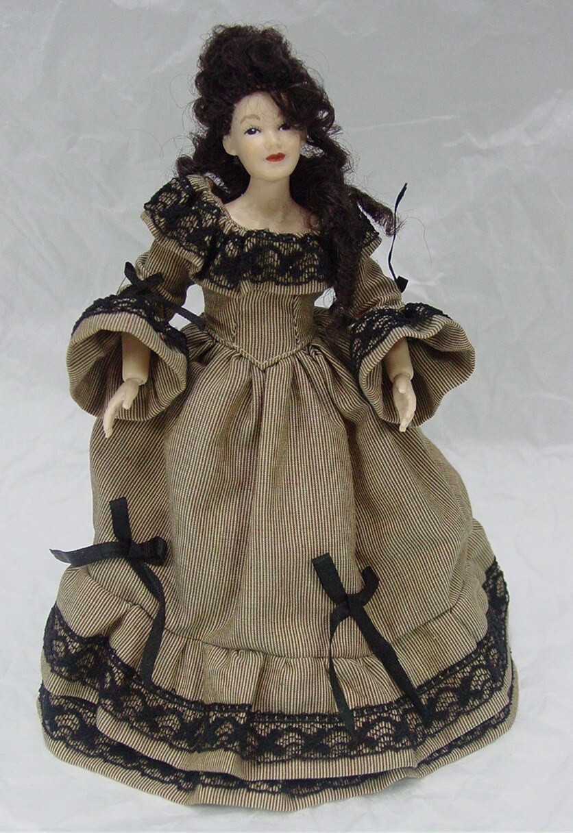 Doll House Miniature #X049 5.5" Heidi Ott Dressed adult lady BJD Doll ...