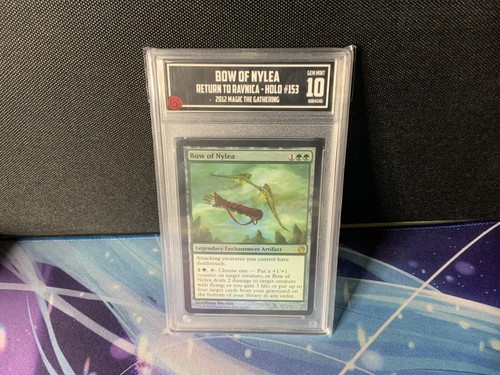 TCCG 10 PSA 10 CGC 10 Bow of Nylea - Theros - Graded Commander MTG GEM ...