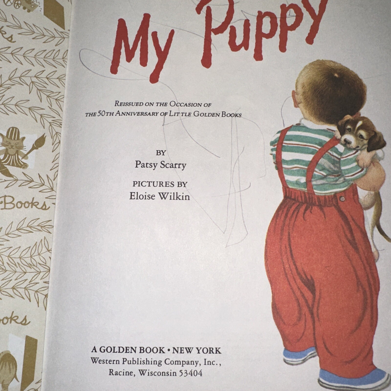 Little Golden Book My Puppy By Patsy Scarry 1980’s Second Edition | eBay