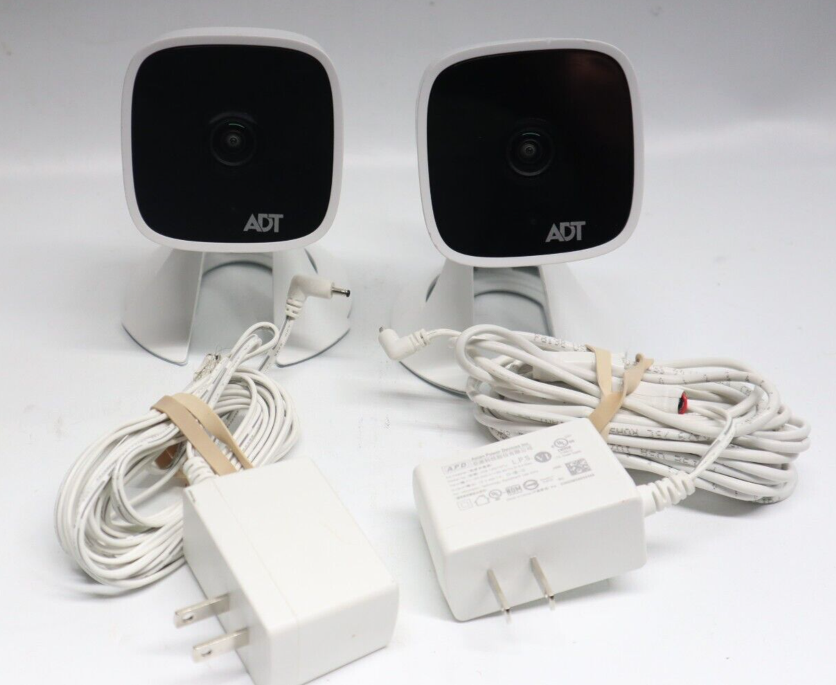 Lot of 2 ADT RC845 1080p Wireless Indoor/ Outdoor Security Camera ...