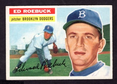 1956 TOPPS ED ROEBUCK CARD NO:58 GRAY BACK NEAR MINT CONDITION | eBay