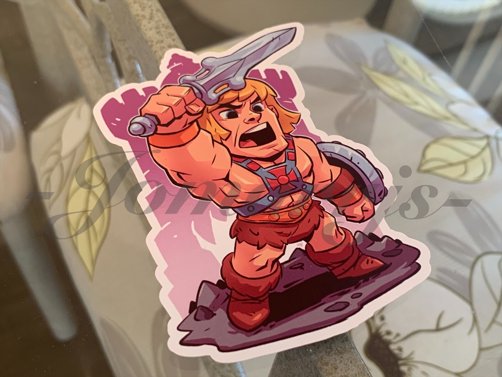 He-Man - Anime - He Man Prince Adam Chibi Custom Sticker Decal Sign dc ...