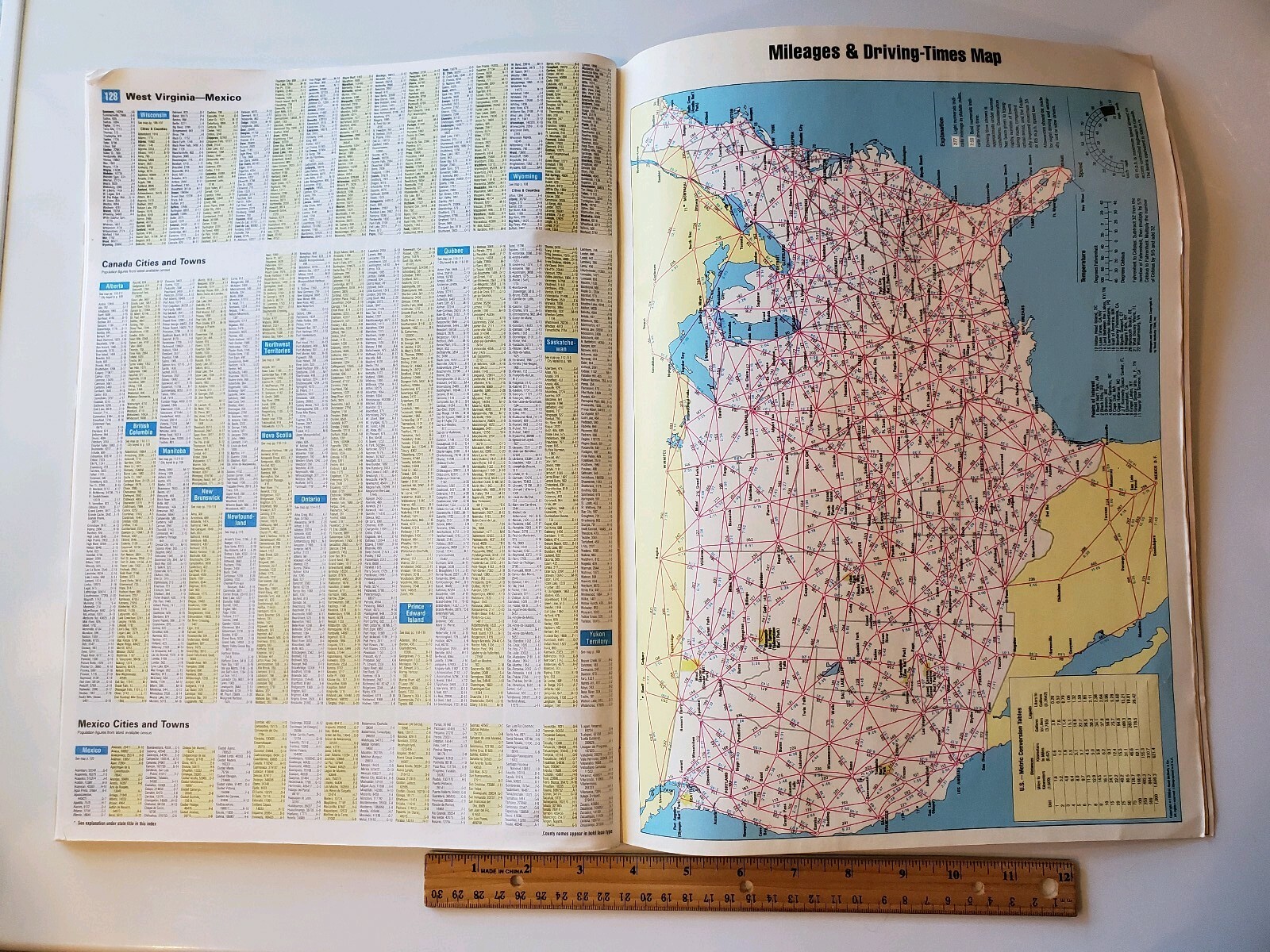 Vintage State Farm Road Atlas Map United States Canada Mexico Touring ...