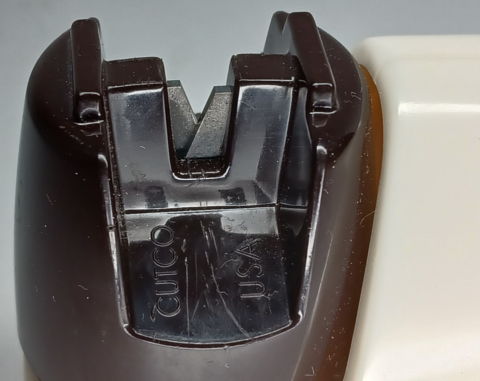 Cutco Knife Sharpener # 82 Pearl White Handle Pull Through Made in USA ...