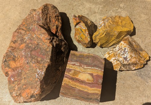 OLD STONE CANYON BRECCIATED & BANDED JASPER ROUGH CA. 8.5 lbs | eBay