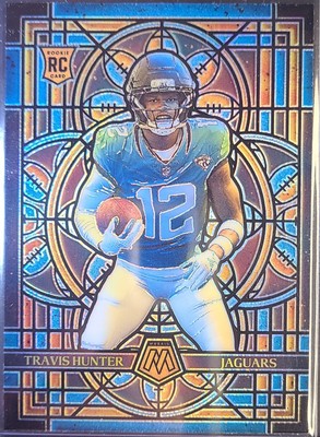 2025 Panini Mosaic Football Travis Hunter RC #12 Stained Glass SSP Case ...