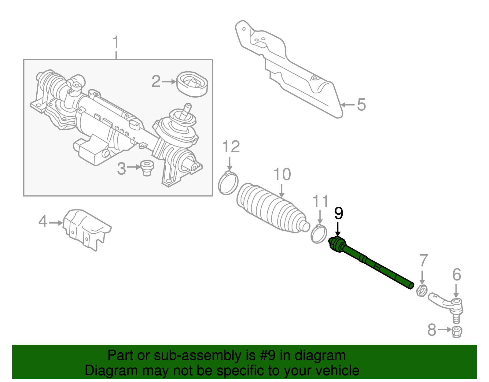 Volkswagen+of+America+561423810+-+Steering+Tie+Rod+End%2C+Inner for ...