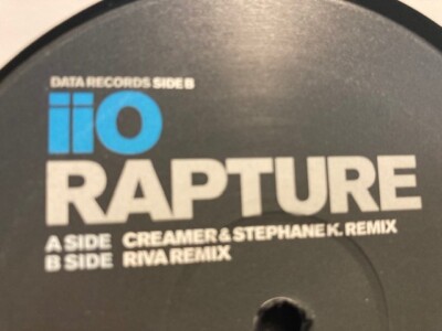 iiO – Rapture -- 12" (2001 house / trance classic) | eBay UK